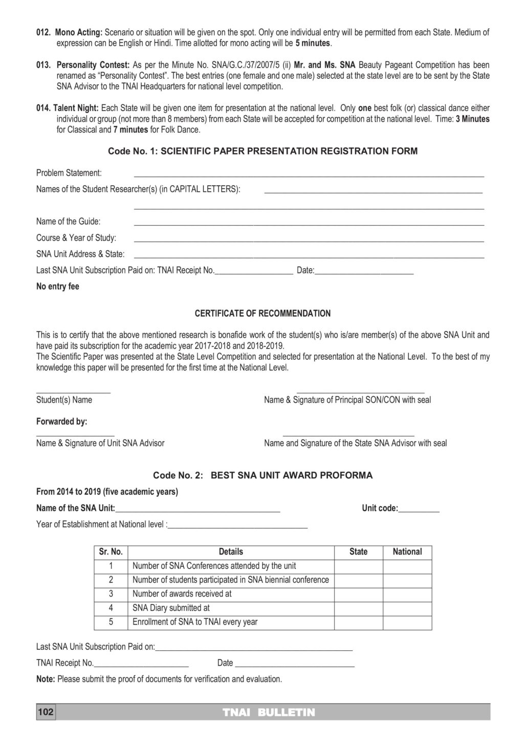 TNAI Bulletin – July 2019 - TNAI Publications