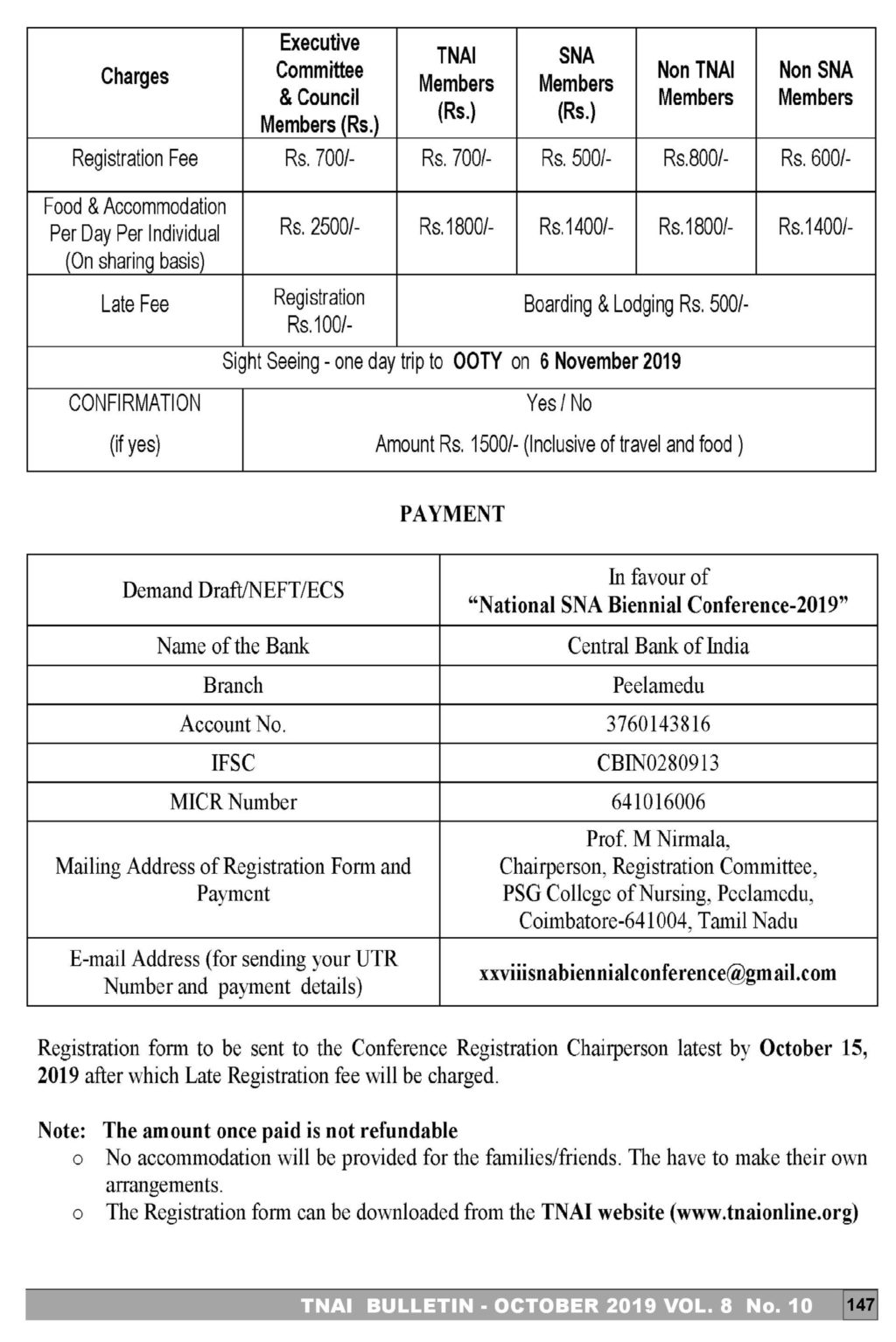 TNAI Bulletin - October 2019 - TNAI Publications