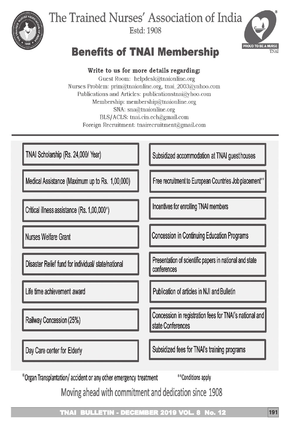 TNAI Bulletin - December 2019 - TNAI Publications