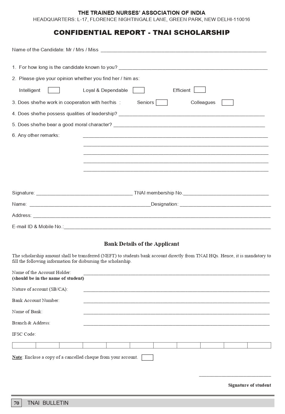 TNAI Bulletin - May 2020 - TNAI Publications