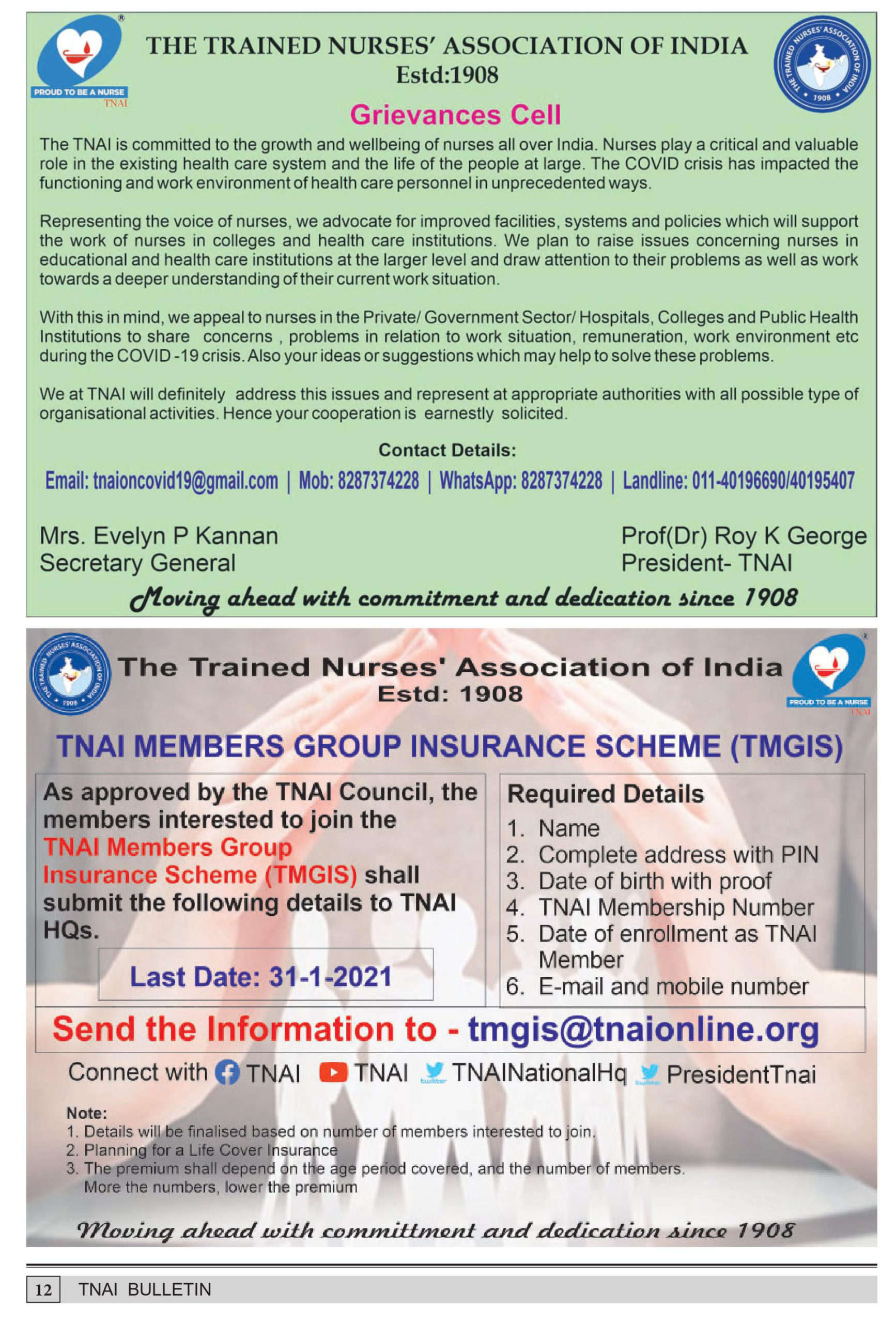 TNAI Bulletin - January 2021 - TNAI Publications