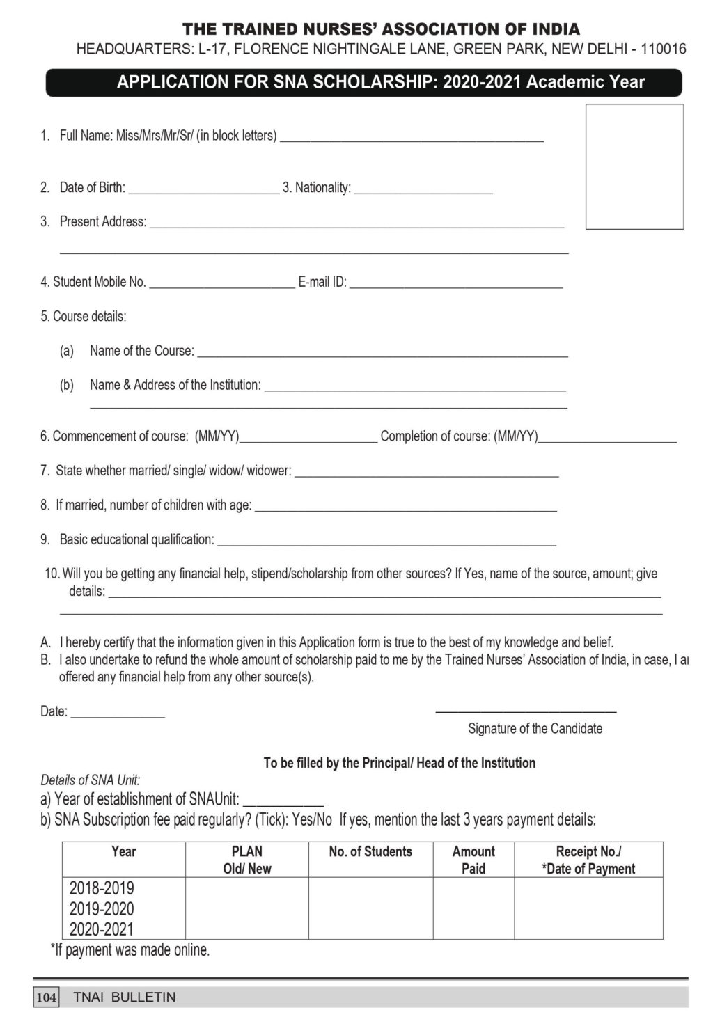 TNAI Bulletin – July 2021 - TNAI Publications