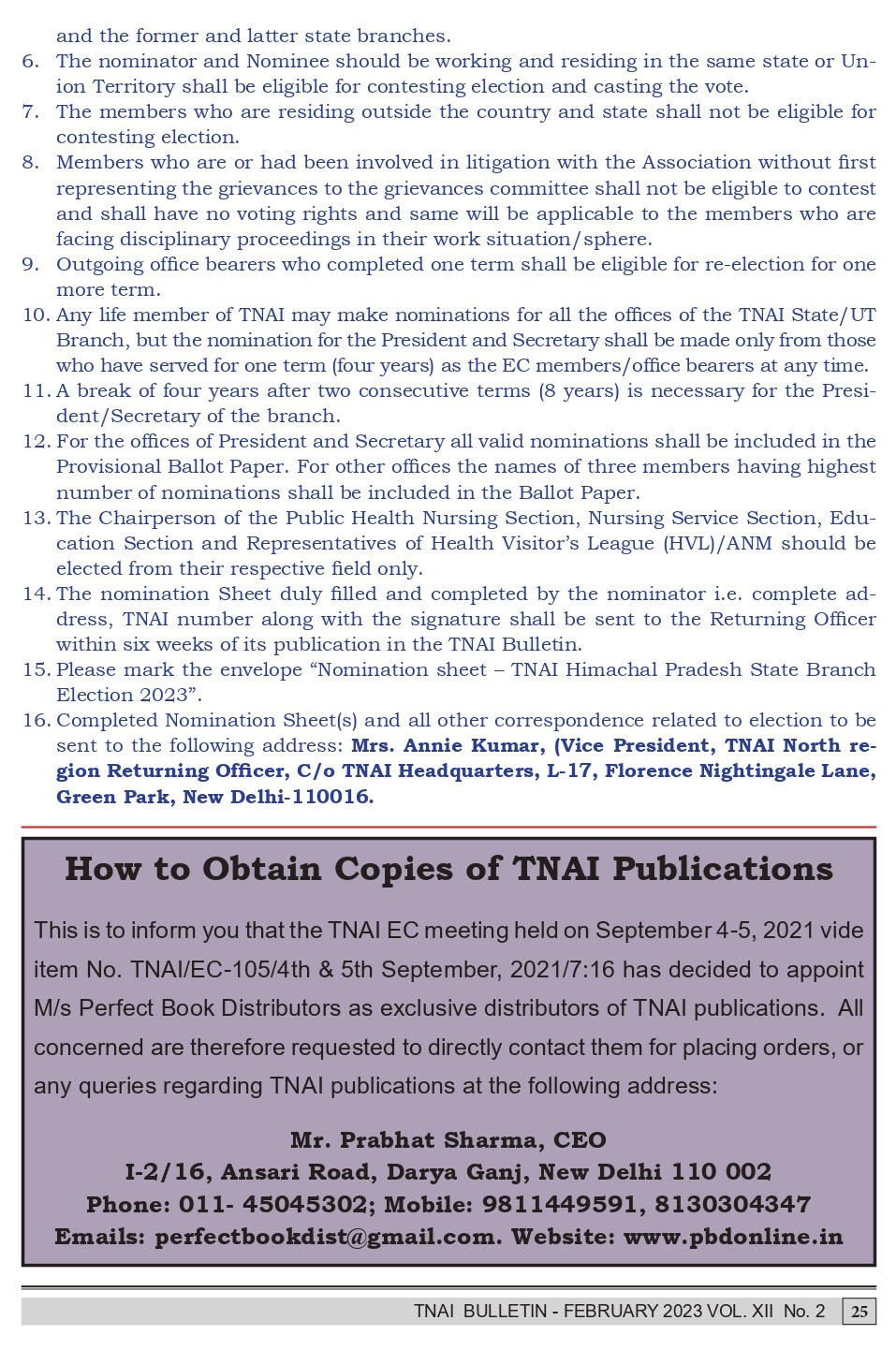 TNAI Bulletin- February 2023 - TNAI Publications