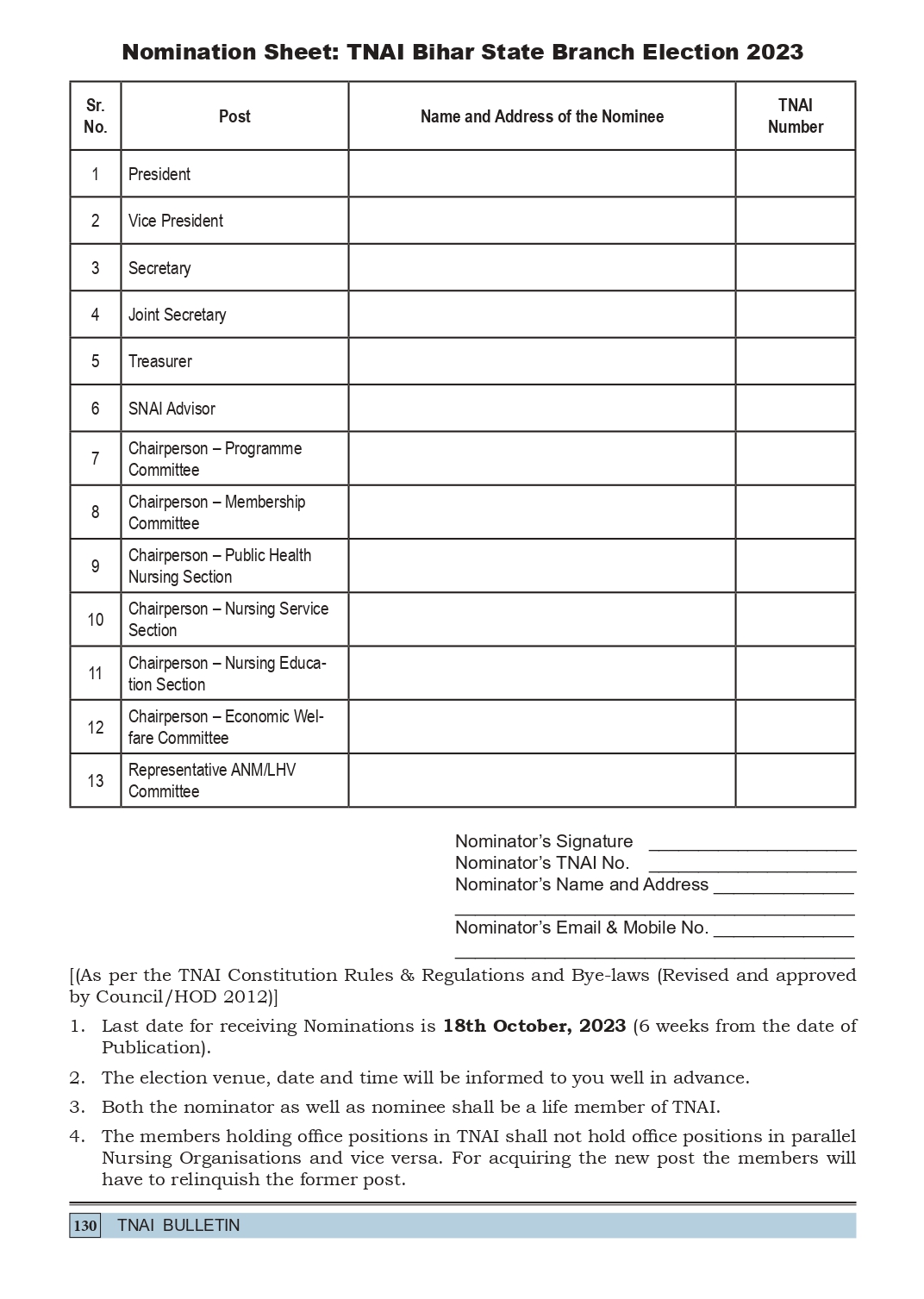 TNAI Bulletin - September 2023 - TNAI Publications