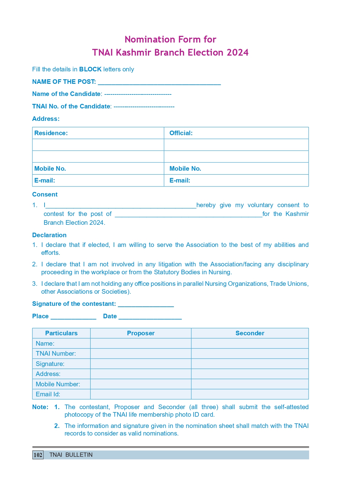 TNAI Bulletin - July 2024 - TNAI Publications
