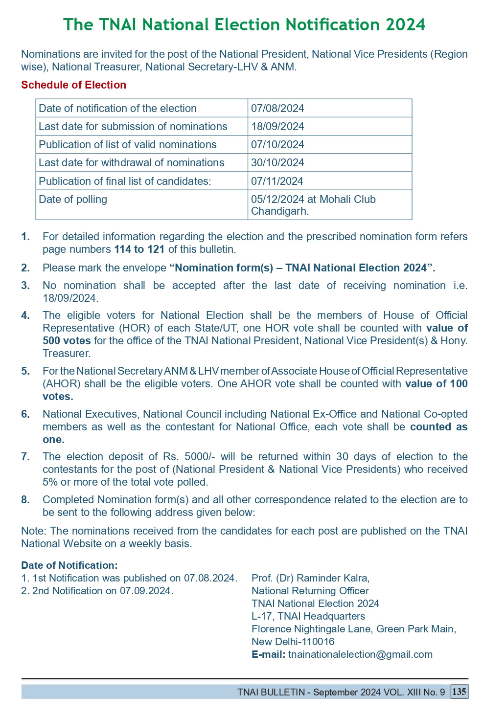 TNAI Bulletin - September 2024 - TNAI Publications