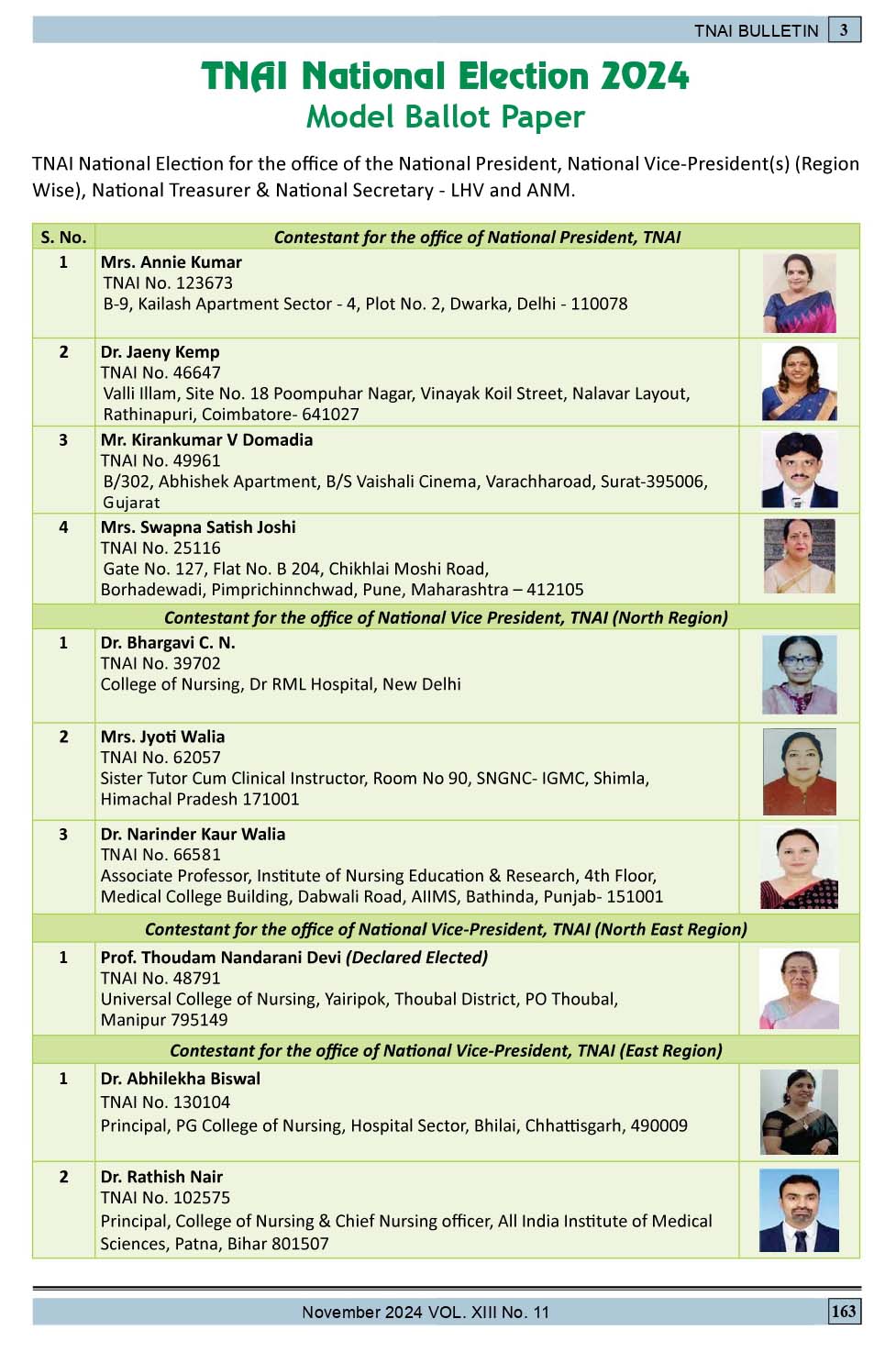 TNAI Bulletin - November 2024 - TNAI Publications