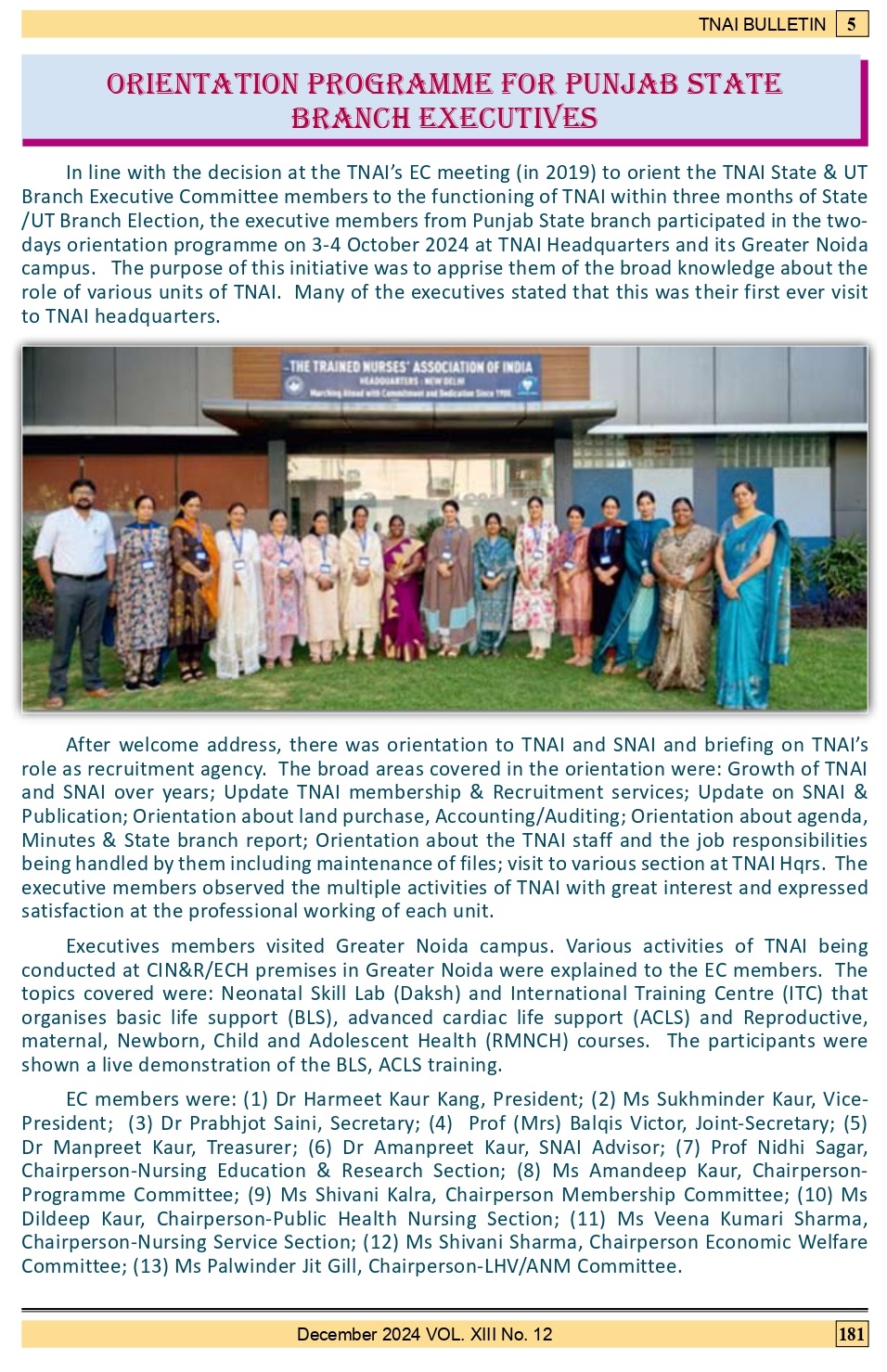 TNAI Bulletin - December 2024 - TNAI Publications