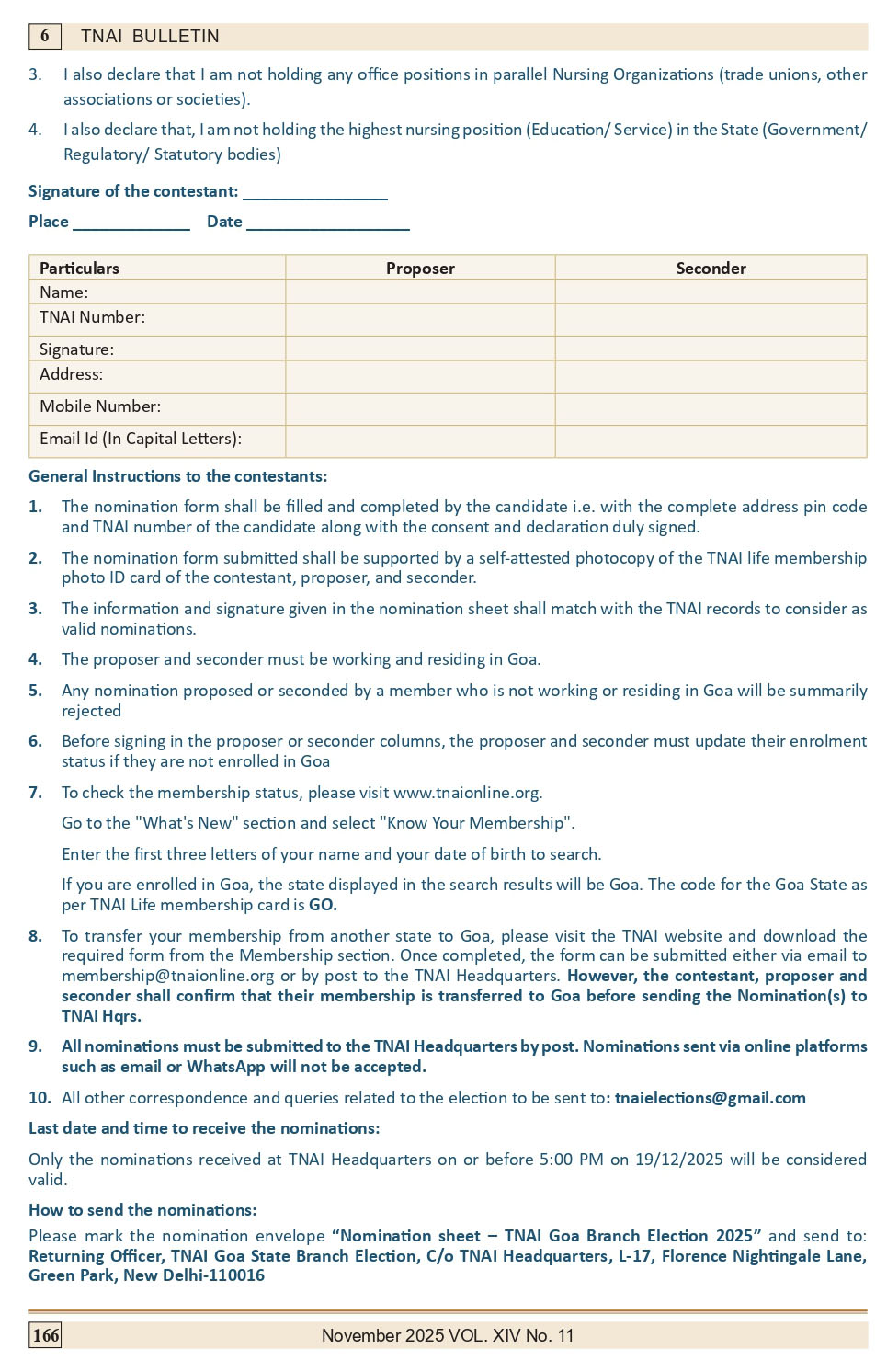 TNAI Bulletin - November 2025 - TNAI Publications
